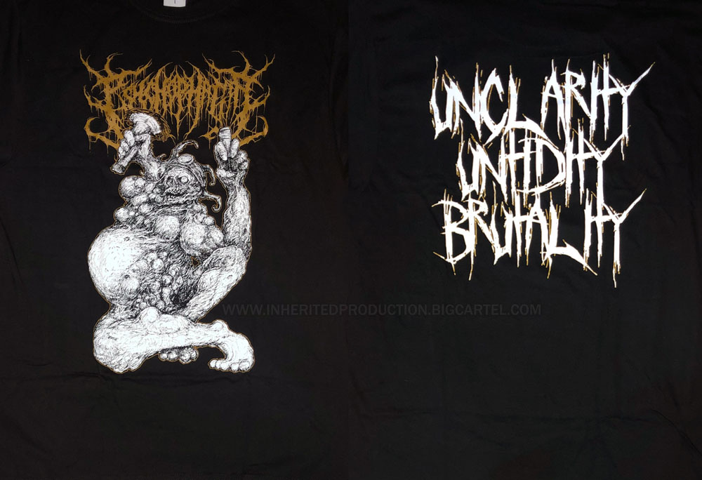 T-SHIRT – PSYCHOPHAGIA – UNCLARITY UNTIDITY BRUTALITY – INTERLUDE RECORDS