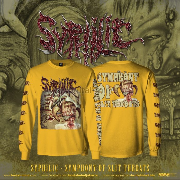 LONG SLEEVE – SYPHILIC – SYMPHONY OF SLIT THROATS – Interlude Records